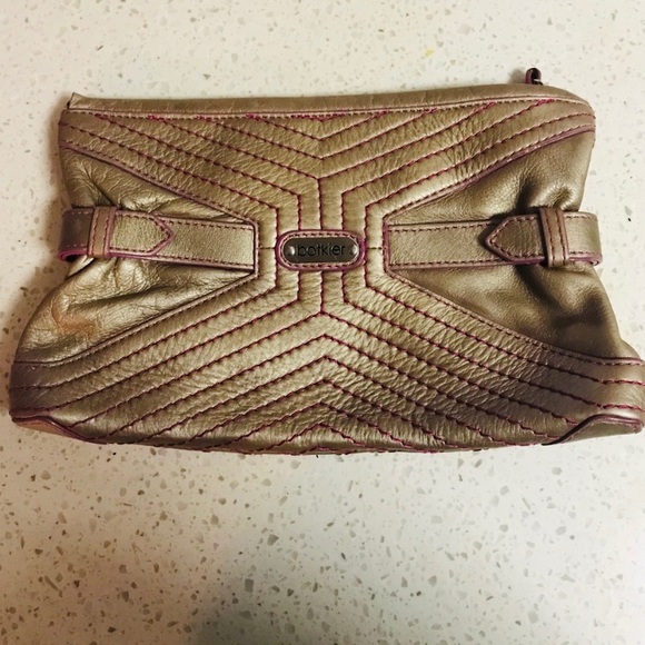 Botkier | Bags | Botkier Clutch In Metallic And Pink | Poshmark
